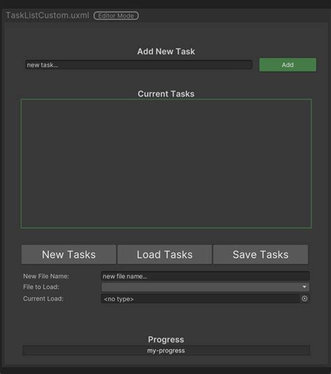 UI Task List My Version Show GameDev Tv