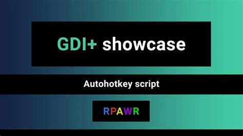 Gdip Rendering Capabilities With Autohotkey Youtube