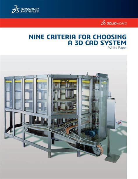 pdf nine criteria for choosing a 3d cad system criteria for choosing