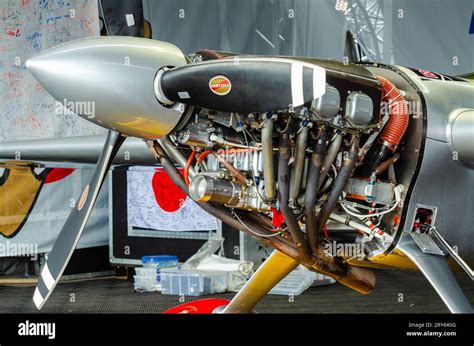 Lycoming Engine Of Zivko Aeronautics Edge 540 Aircraft Of Yoshihide
