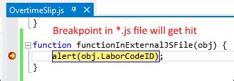 Javascript The Breakpoint Will Not Currently Be Hit No Symbols Have