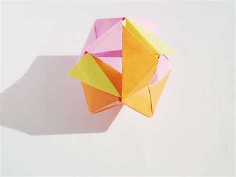 折り紙でくす玉の簡単な作り方6枚や12枚でのかわいい折り方 折り紙OrigamiPaper crafts