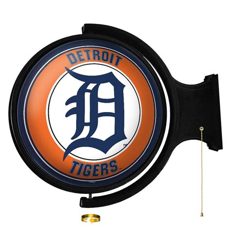 Detroit Tigers Original Round Rotating Lighted Wall Sign Mbdett 115 01