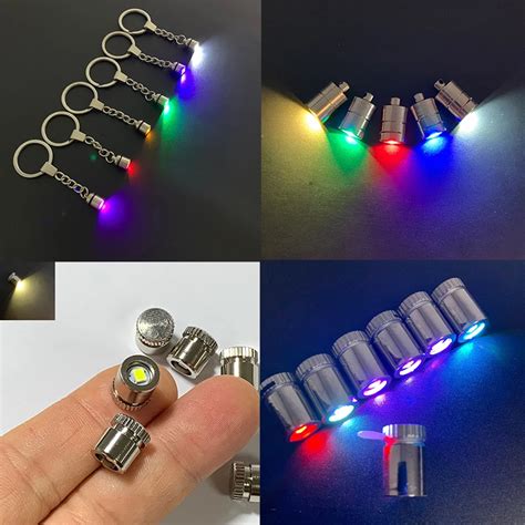 50pc Tiny LED Micro Flash Lights Color Changing Button Cell Battery