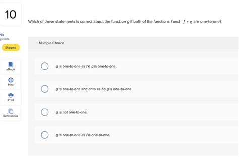 Solved Which Of These Statements Is Correct About The Chegg