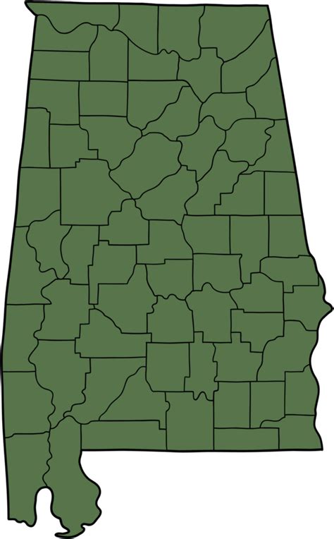 Doodle Freehand Drawing Of Alabama State Map 35264476 Png