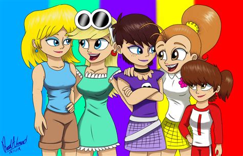 Elder Loud Sisters Disney Art Style By Reedahmad On Deviantart