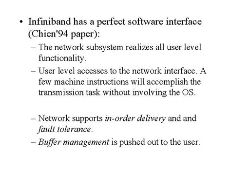 Infiniband Architecture Specification Infiniband Architecture