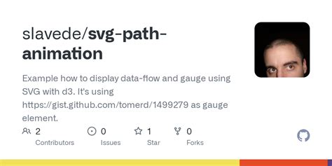 GitHub Slavede Svg Path Animation Example How To Display Data Flow And Gauge Using SVG With