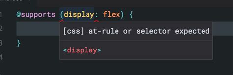 Please Add Support For Supports Rule · Issue 39 · Microsoftvscode