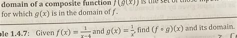Solved Given F X 1x 4 And G X 1x Find F G X And Its Chegg Com