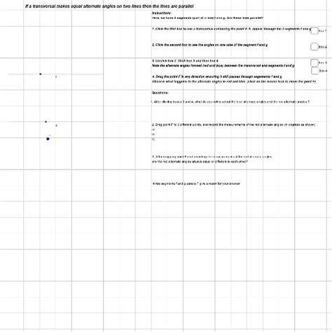 Are These Line Segments Parallel Geogebra