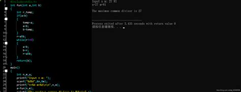 C语言编程＞第十七周 ⑥ 下列给定程序中，函数fun的功能是：求出两个非零正整数的最大公约数，并作为函数值返回