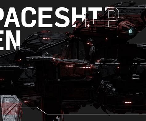 artstation procedural spaceship generator blender v3 4 0 resources