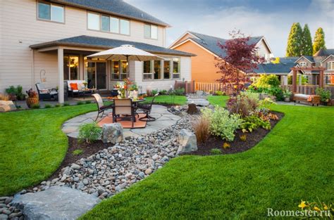 Дизайнът на двора на частна къща със собствени ръце 43 снимки колко красиво украсен прост