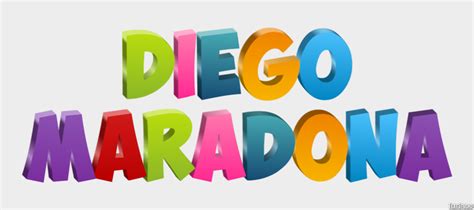 Diego Maradona Efecto De Texto Y Diseño De Logotipos Celebridad