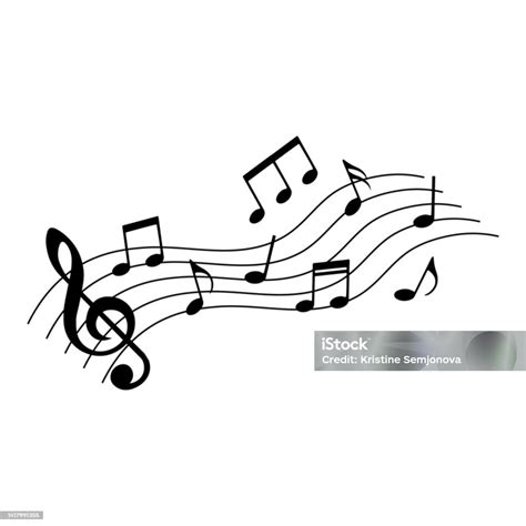 Vector Music Notes Musical Design Element Stock Illustration Download
