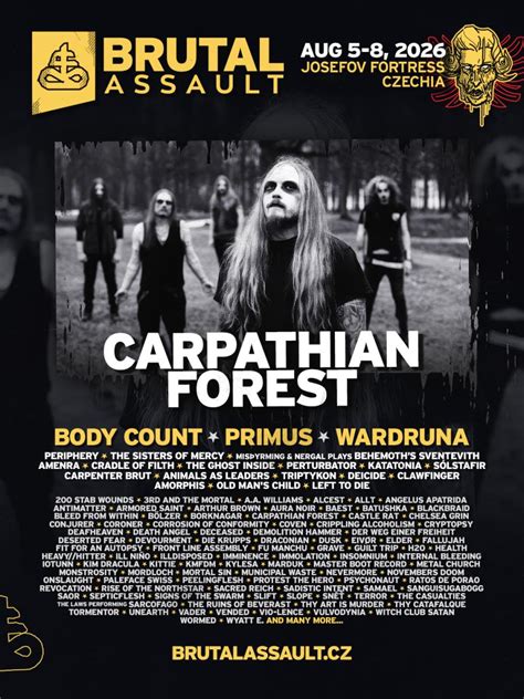 Brutal Assault 2026 Line Up