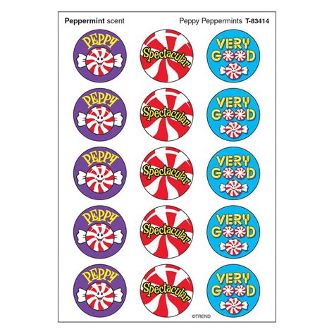 T 83414 Peppy Peppermintspeppermint Stinky StickersÂ® â€“ Large