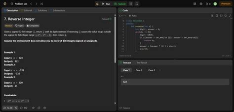 Day 1 Of 100daysofcodechallenge How To Reverse A Signed Integer Ali