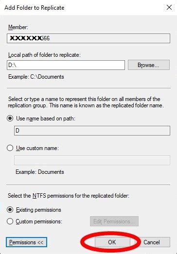 Add The D Drive In The Folders To Replicate