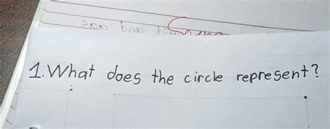 1 What Does The Circle Represent StudyX