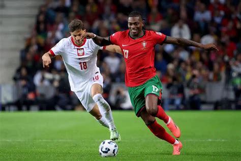 Portugalia Polska Rafael Leao otworzył wynik meczu WIDEO Goal pl