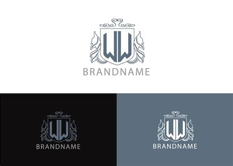 Premium Vector Modern Monogram Initial Letter Ww Logo Design Template