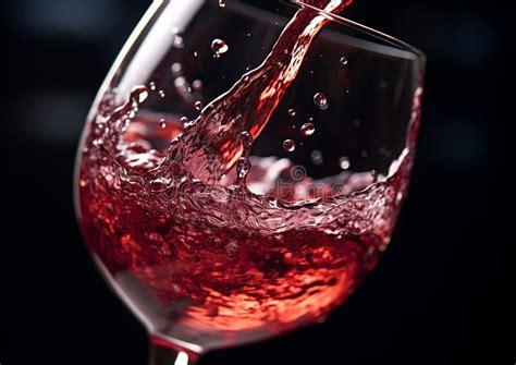 Splashing Wine Fills Glass Creating A Celebration Generated By Ai
