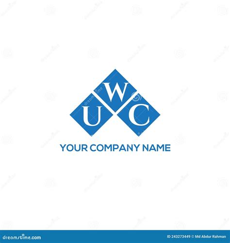 Uwc Letter Logo Design On White Background Uwc Creative Initials