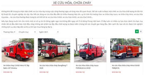 Thanh lý xe cứu hỏa chữa cháy đã qua sử dụng