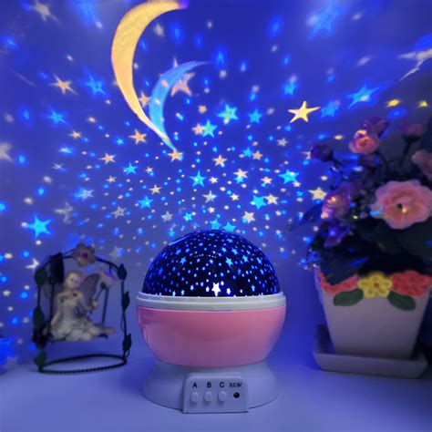 浪漫星空灯投影仪卧室梦幻旋转满天星儿童睡眠床头星星创意小夜灯虎窝淘