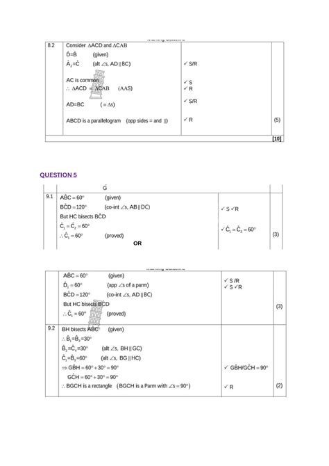 EUCLIDEAN GEOMETRY ANSWER BANK GRADE 10 MATHS Pdf