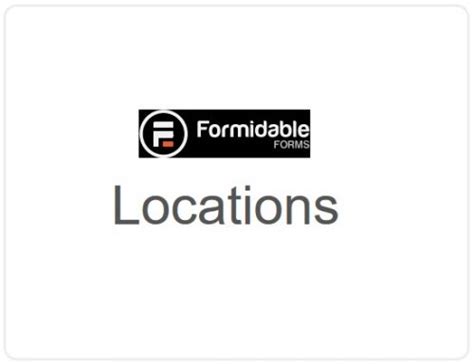 Nulled Formidable Forms Locations V203 Wp Nullified