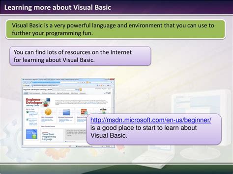 ppt microsoft ® small basic powerpoint presentation free download