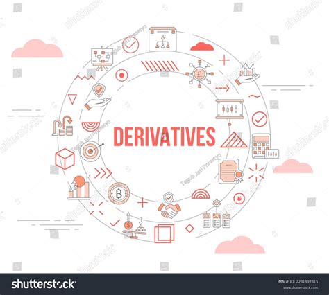 Derivatives Concept Icon Set Template Banner Stock Vector Royalty Free