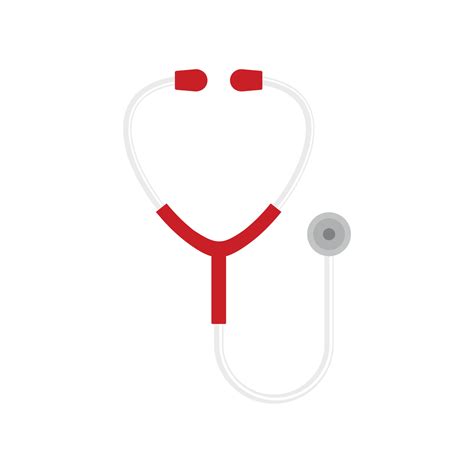 Stethoscope Icon Flat Style 14481702 Vector Art At Vecteezy