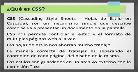 ¿qué Es Cssassetsrecursosintroduccion Css