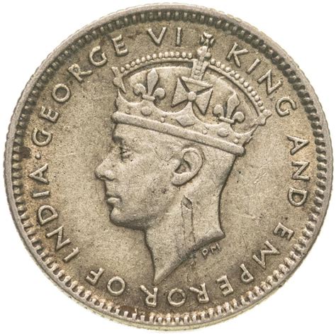 Монета малайя 5 центов 1945 стоимостью 376 руб.