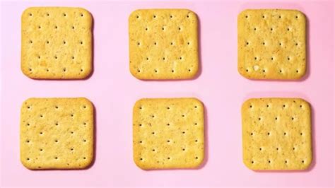 Stop Motion Animation Whole Cookie Cracker Moves Pink Background Top