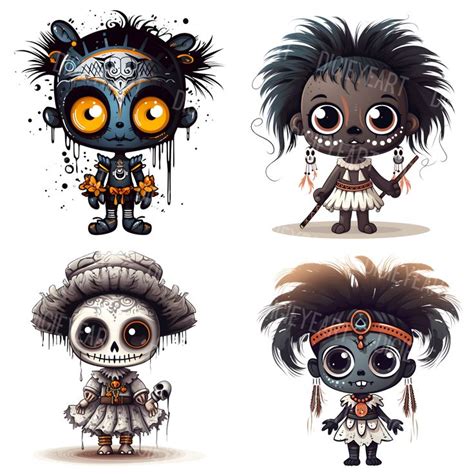 Cute Voodoo Dolls Clipart Halloween Voodoo Clip Art Png Spooky Image