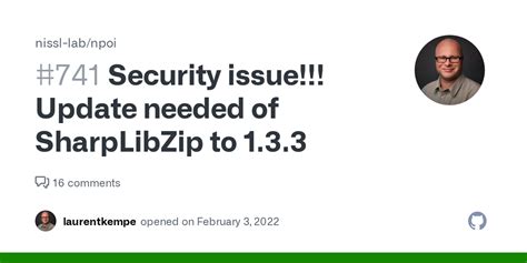 Security Issue Update Needed Of Sharplibzip To 133 · Issue 741