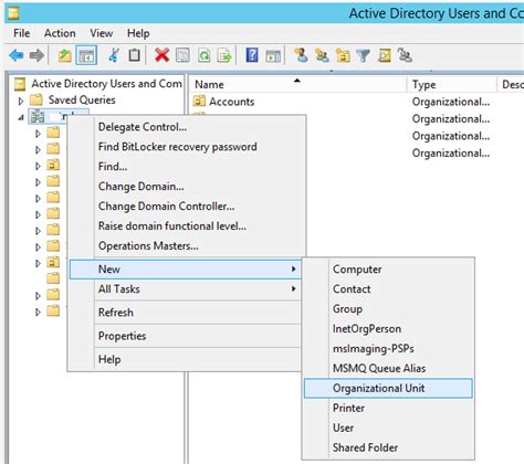 Управление организационными подразделениями Ou в домене Active Directory Виртуализация и