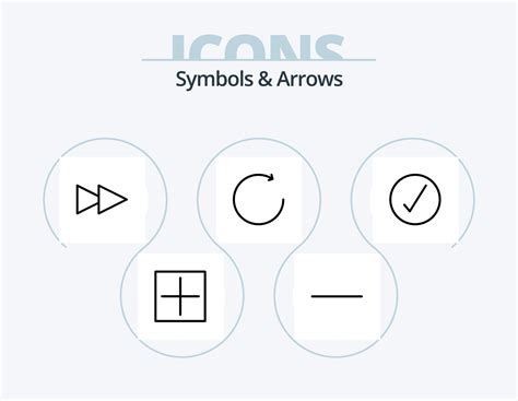 Symbols And Arrows Line Icon Pack 5 Icon Design Electric 18277189