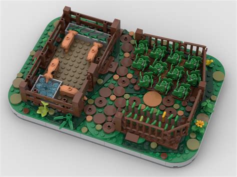 Lego Moc Vegetable Garden And Paddock By Fantasts Rebrickable Build