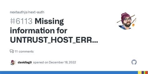 Missing Information For Untrusthosterror Server Error · Issue 6113