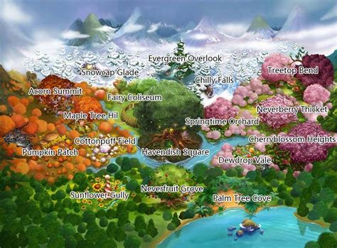 Pixie Hollow Map