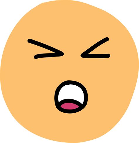 Doodle Freehand Drawing Of Face Expression 14219701 Png