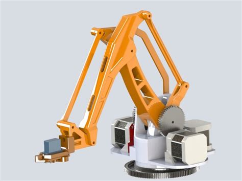 Robot Arm Mk2 Plus Stepper Motor In Used By Jackyltle Thingiverse