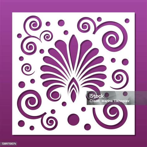 레이저 컷 패널 종이 카드 배경 Cnc 스텐실 퍼트 절단 인그레이빙 Diy 공예 꽃 패터 실루엣사각형 타일 종이 예술 인테리어